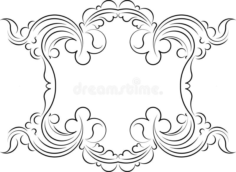 Retro-styled frame. Vector stock vector. Illustration of decor - 16494841