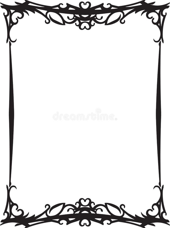 Retro-styled frame. Vector stock vector. Illustration of decor - 16494841