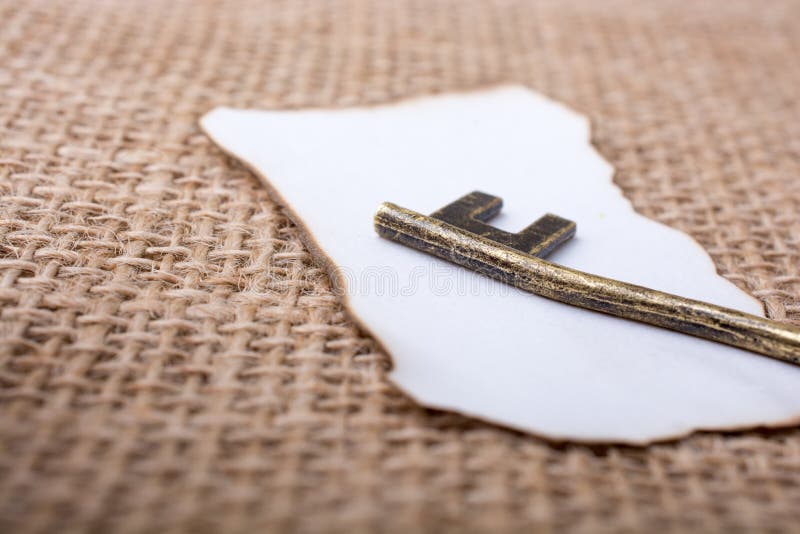 Retro Styled Golden Color Keys Stock Image - Image of object, straw ...