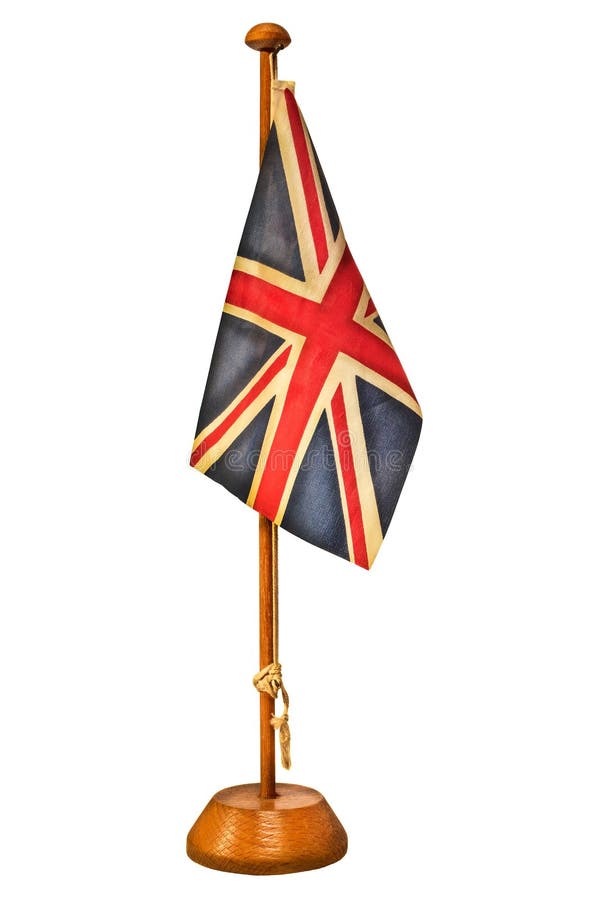 Retro Styled Image of a Small English Flag Stock Photo - Image of color ...
