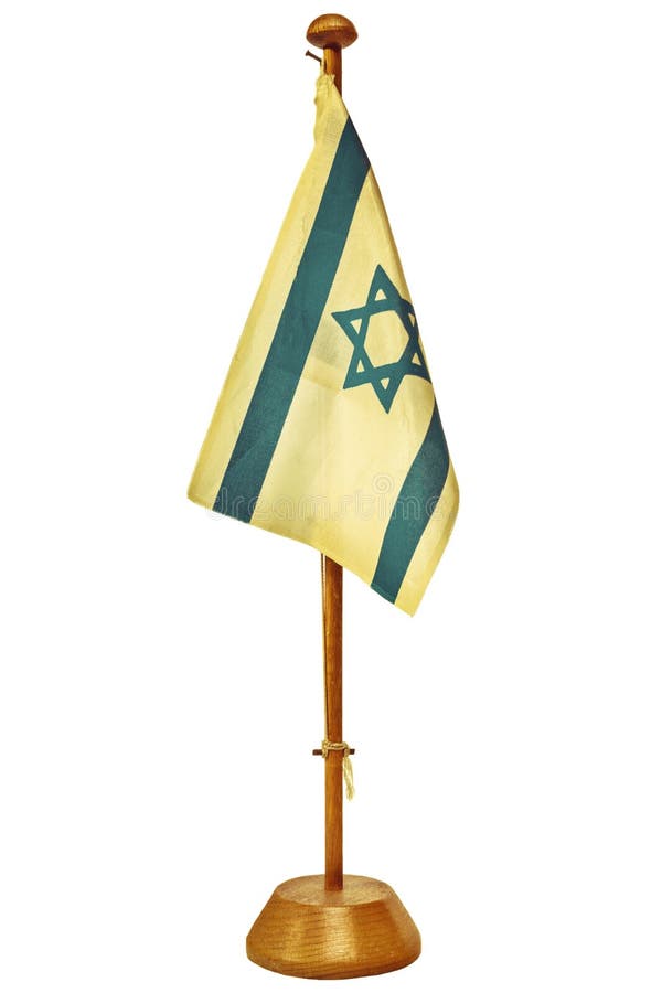 Retro Styled Image of a Small Israel Flag Stock Photo - Image of ...
