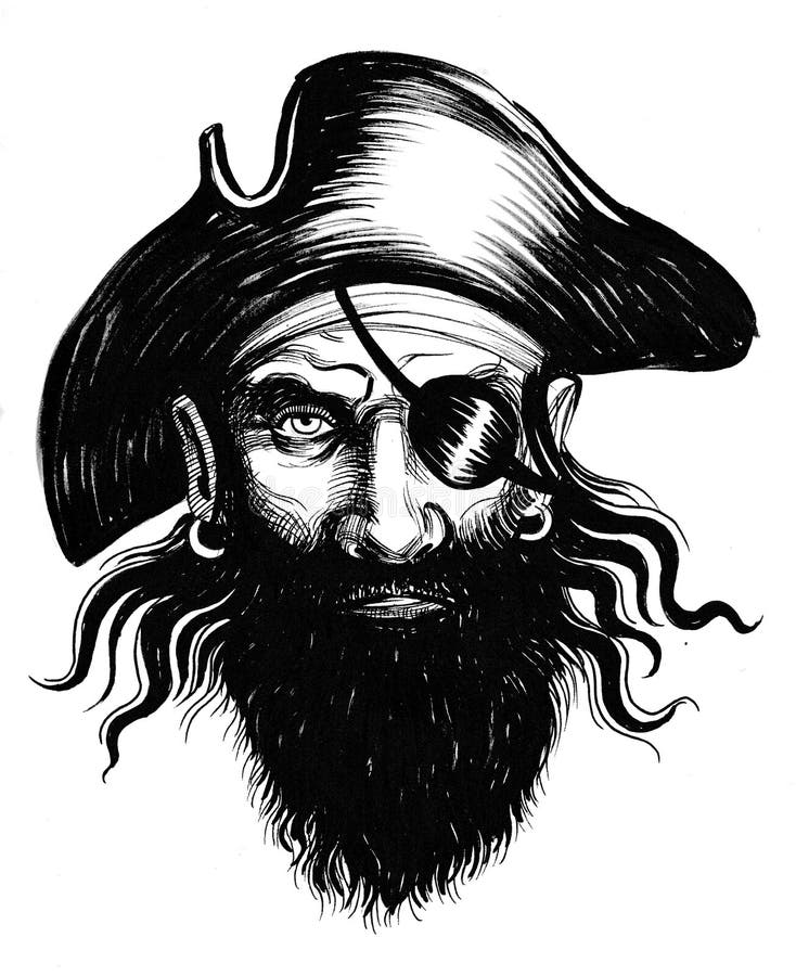 Pirate head mascot stock vector. Illustration of danger - 35934340
