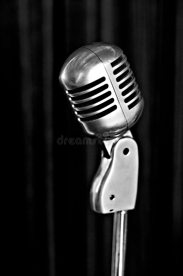 Open Mic stock photo. Image of microphone, spotlight - 18633464