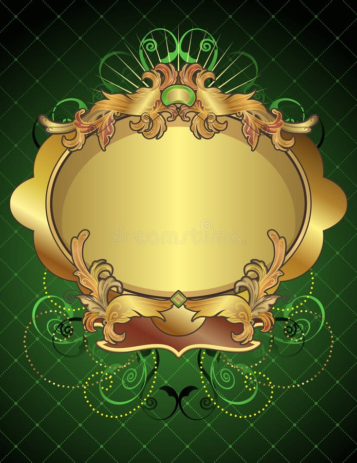 Retro-styled ornate label. stock vector. Illustration of ornate - 12179419