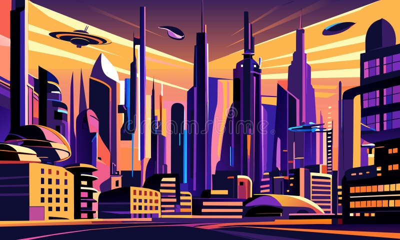 Abstract Illustration on the Theme of Alien Landscapes and Beautiful ...