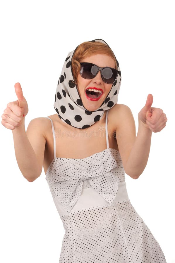 Retro styling stock photo. Image of makeup, model, caucasian - 34370616