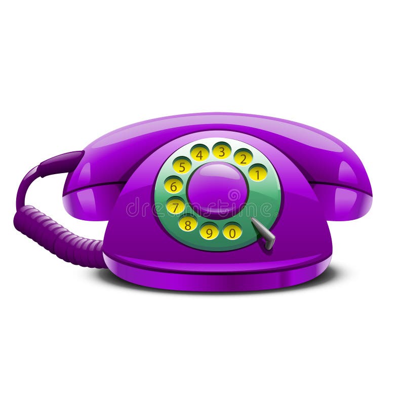 Violet Telephone Stock Illustrations – 1,073 Violet Telephone Stock ...