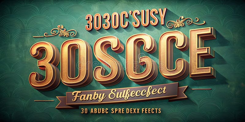 Retro Subscribe Button 3D Text Effect Design for EyeCatching Posters ...