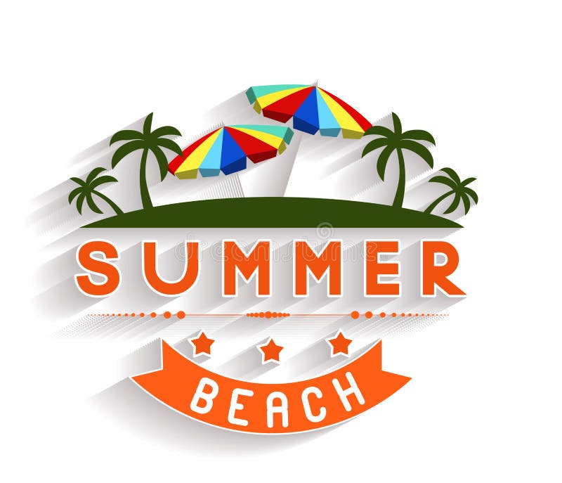 Retro Summer Holidays Labels and Signs Vector Illustration Design ...