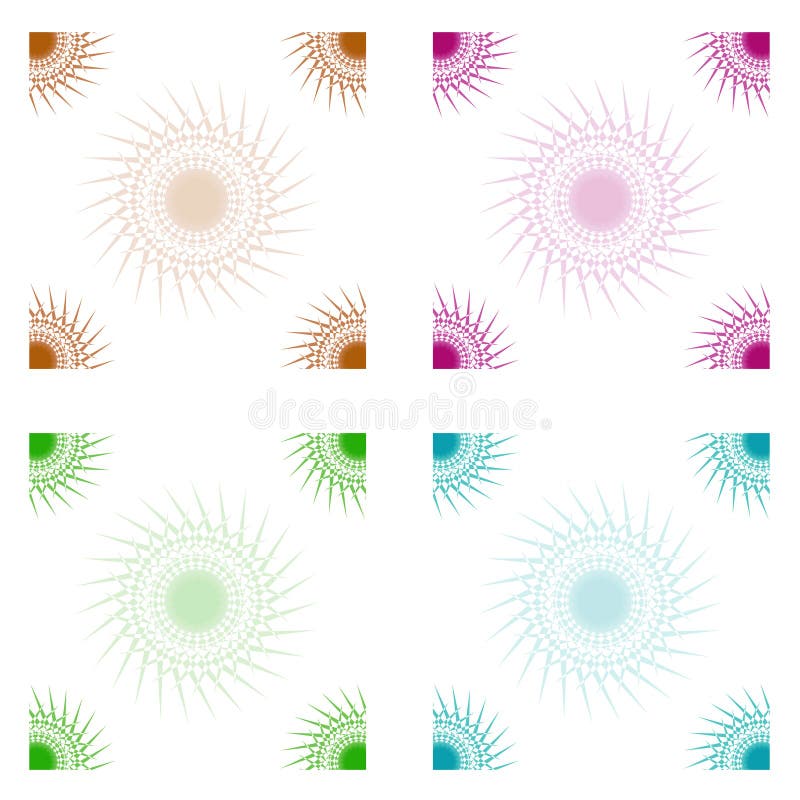 Retro sun borders stock illustration. Illustration of funky - 19350366