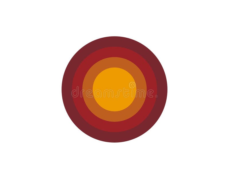 Retro Sun Circle with Geometric Shape from Eighties and Nineties Stock ...