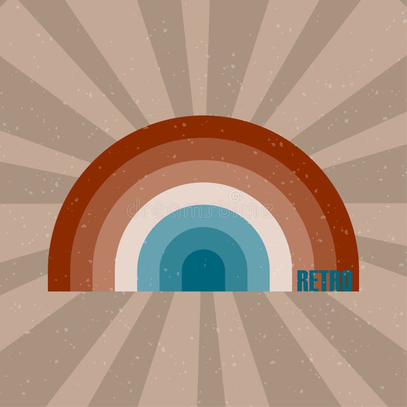 Retro Sun Light. Retro Poster for Wallpaper Design. Sunburst Background ...