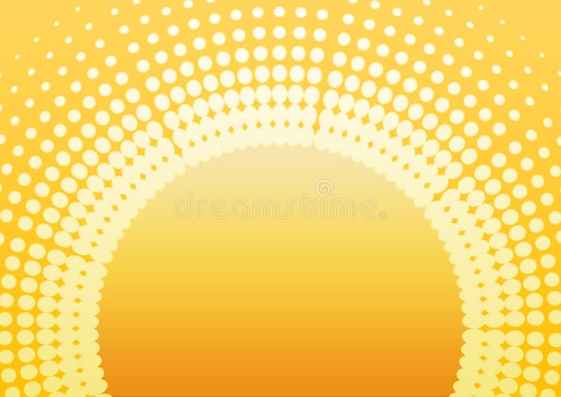 Circular Sun Spots Round Frame Border Stock Illustration - Illustration ...