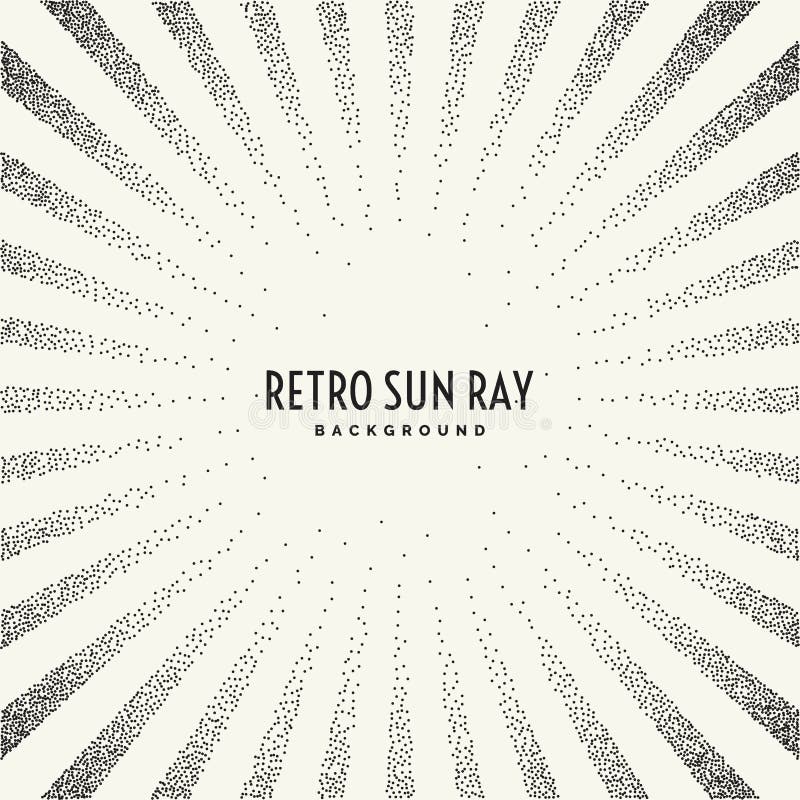 Retro Sun Ray on Background. Stock Vector - Illustration of gray ...