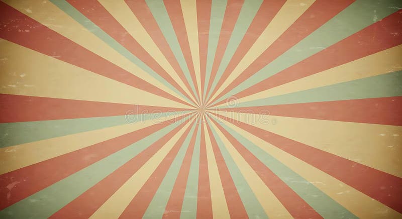 Retro Sunburst Background, Vintage Rays Stock Illustration ...