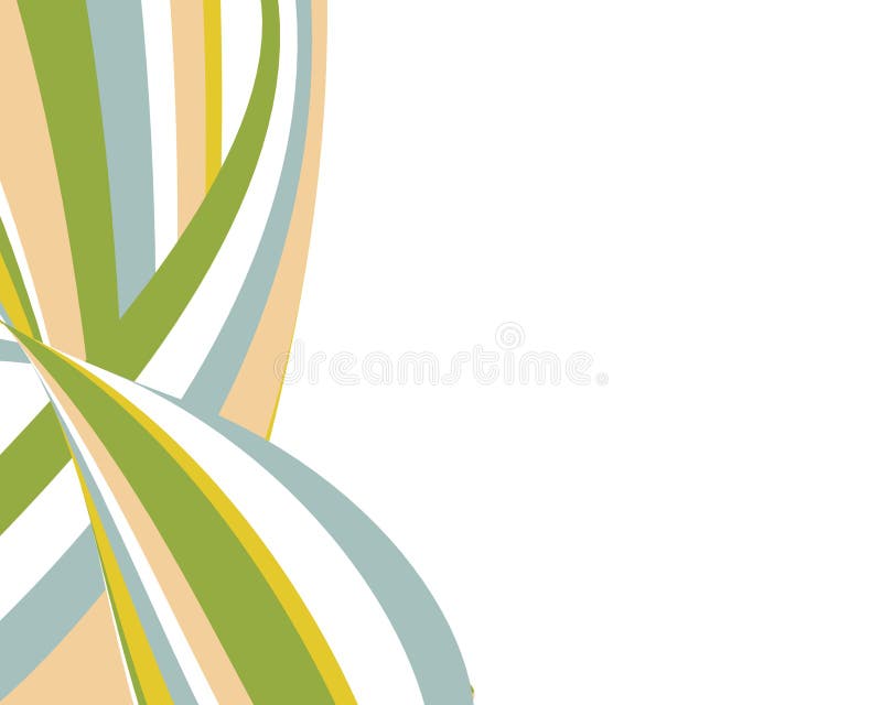 Retro Swoopy Stripes Design Stock Illustration - Illustration of ...