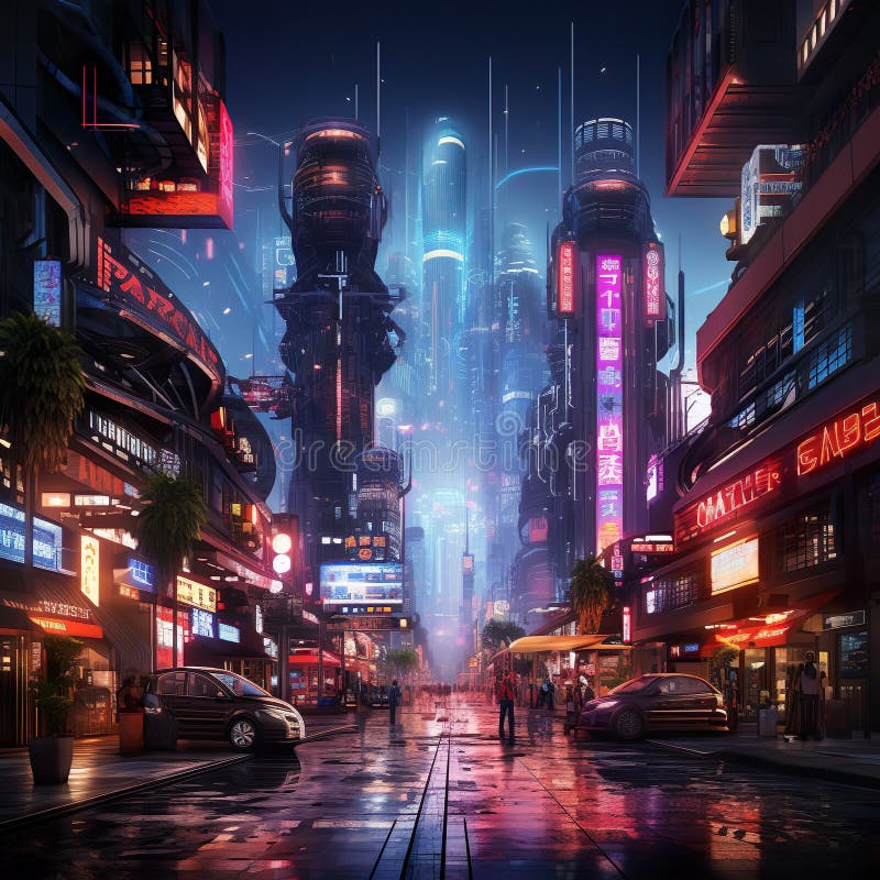 Blade Runner City Stock Illustrations – 390 Blade Runner City Stock ...