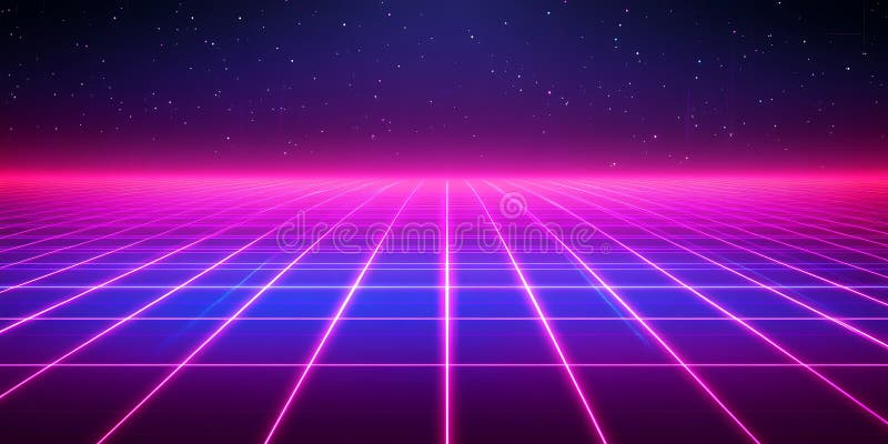 Synthwave Grid Wallpaper Stock Illustrations – 1,841 Synthwave Grid ...