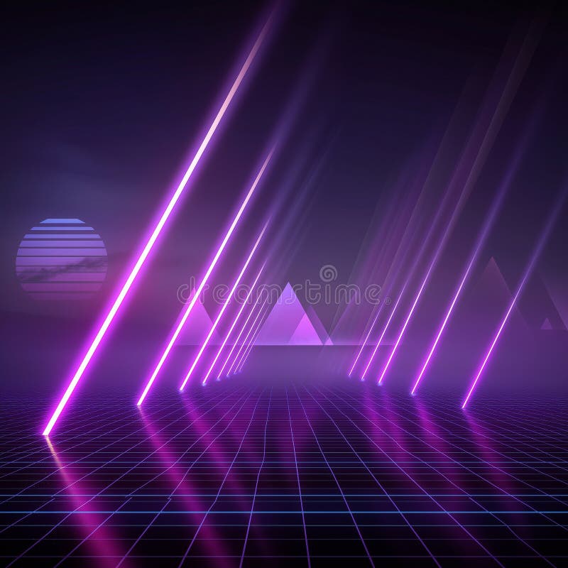 Synthwave Triangles Stock Illustrations – 169 Synthwave Triangles Stock ...