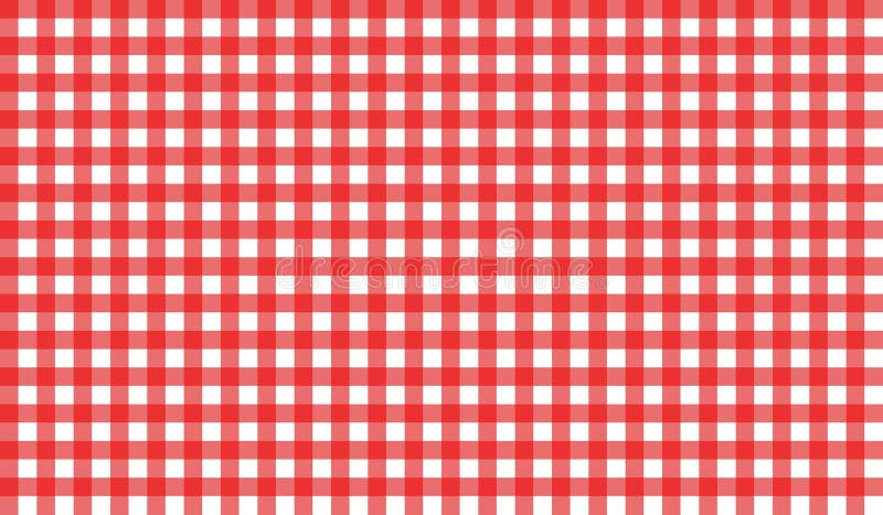 Retro Tablecloth Pattern Red and White Stock Illustration ...