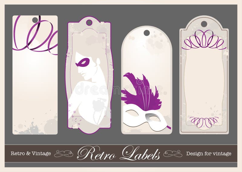 Retro tags and labels set stock vector. Illustration of guarantee ...