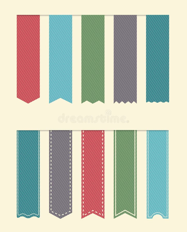 Retro Tags and Vintage Style Stock Vector - Illustration of horizontal ...