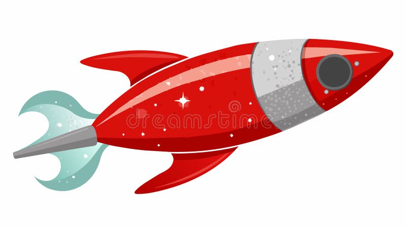 A Retro Tail Shaker in the Shape of a Rocket Ship Complete with a ...