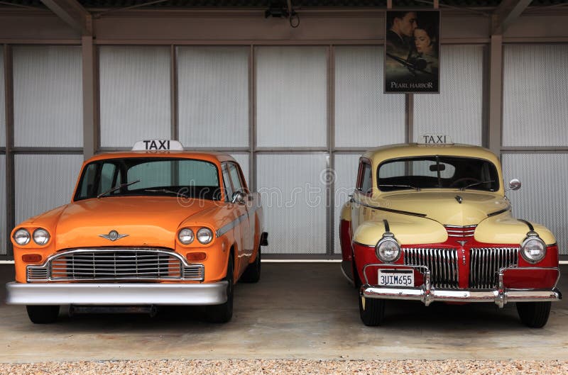 Retro taxi cars editorial photography. Image of vintage - 19157872