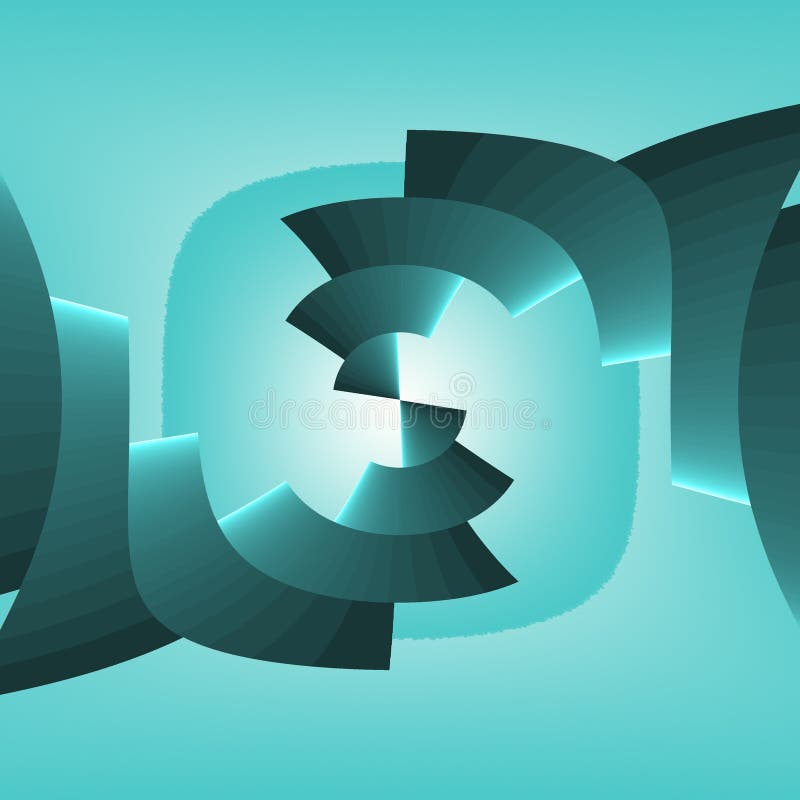 Retro Tech Swirl Background Stock Illustration - Illustration of ...