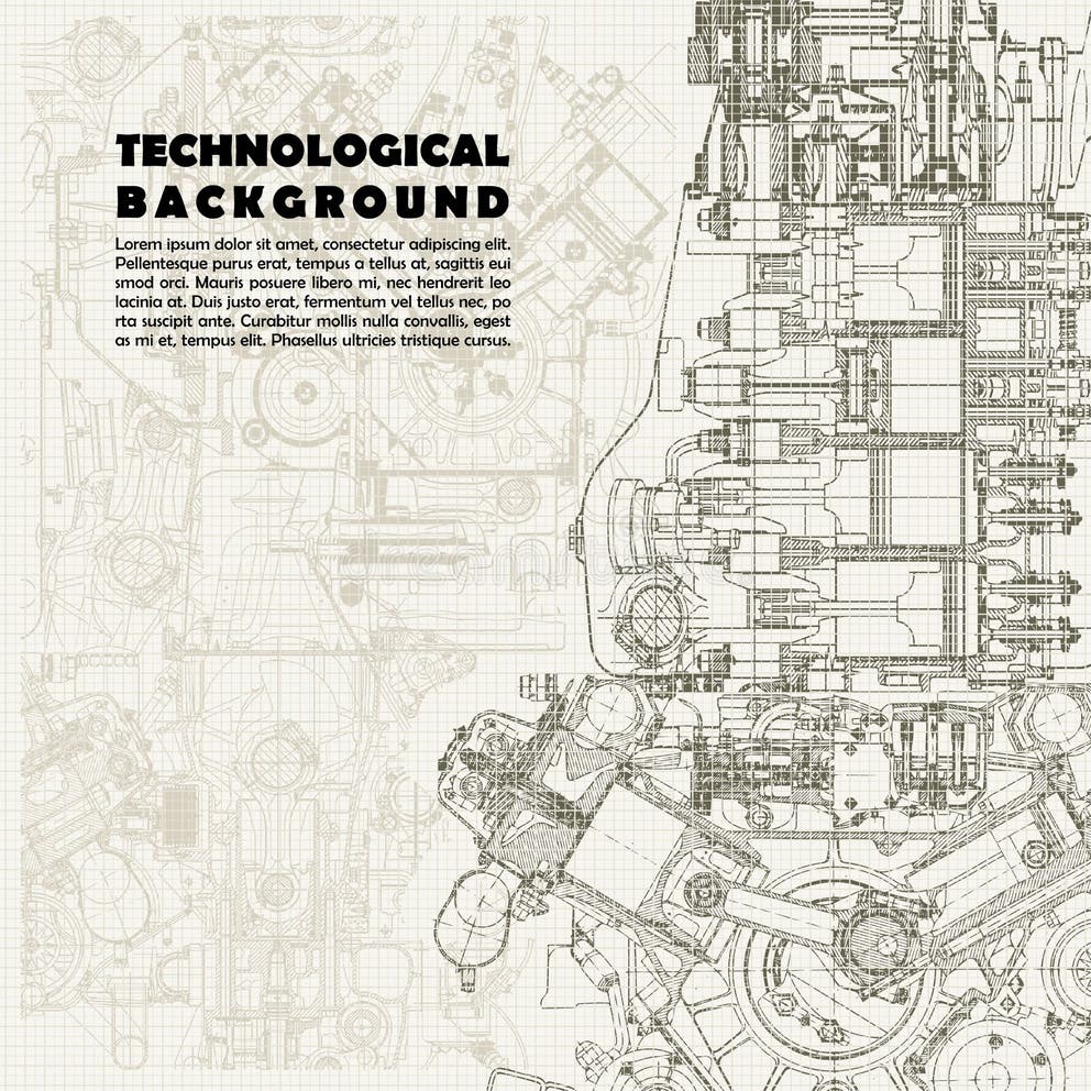 Technical Background Drawing Stock Illustrations – 76,786 Technical ...
