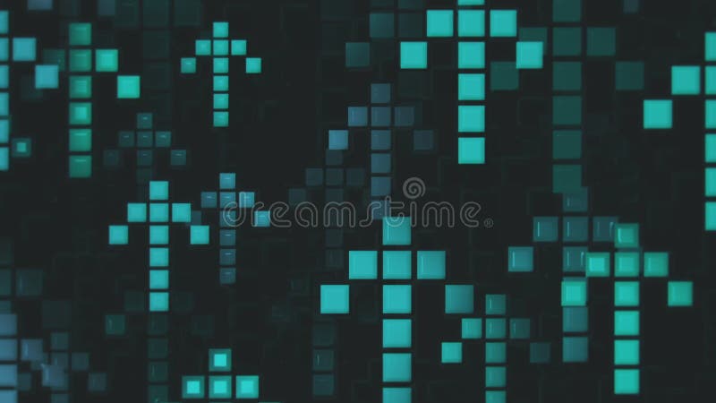 Retro Technology Arrows Pattern Background Stock Footage - Video of ...