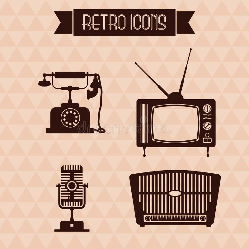 Retro technology design stock vector. Illustration of antique - 63734259