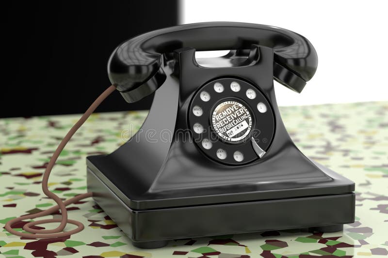 Retro telefon redaktionell fotografering för bildbyråer. Illustration ...