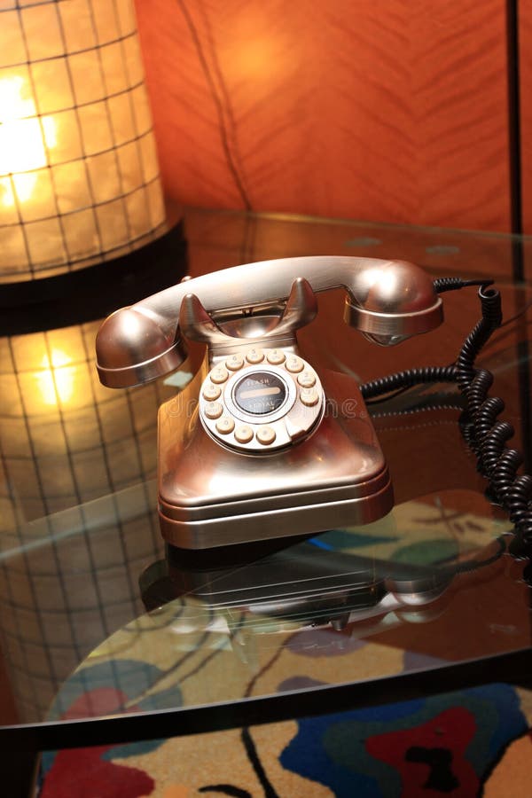 Retro telephone stock image. Image of antique, metal, copy - 8178261