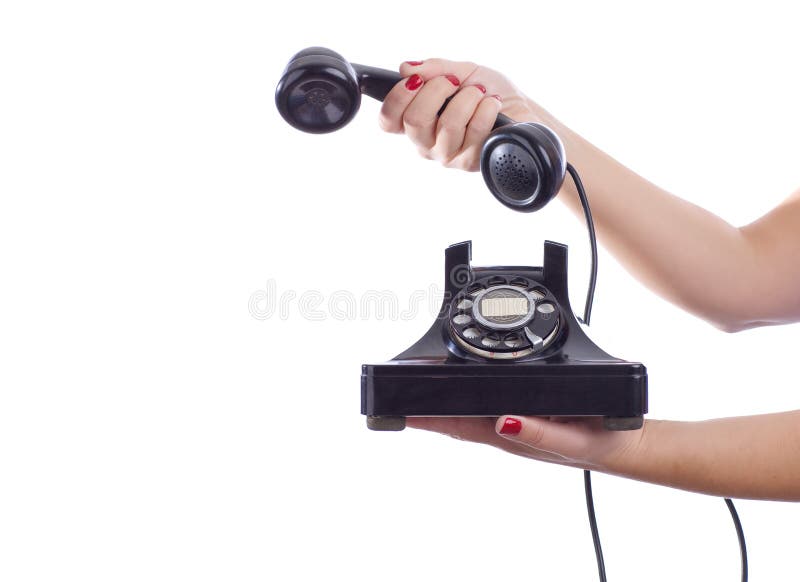 Retro Telephone stock photo. Image of operator, cord - 21346250
