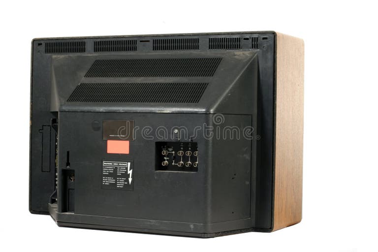 Retro Television Back stock image. Image of valves, professional - 323029