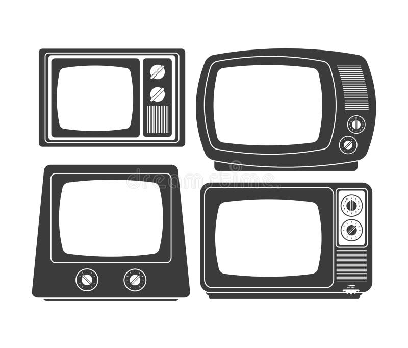 Retro television design stock vector. Illustration of communication ...