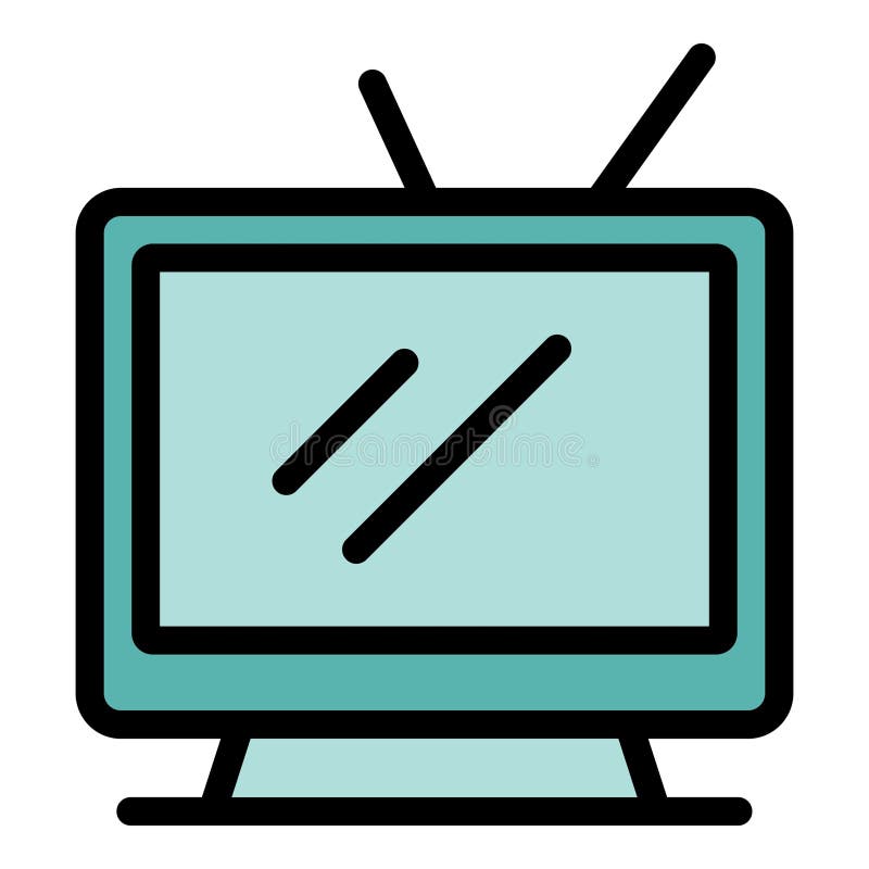 Retro Television Set with Static Screen Displaying Lines Stock ...