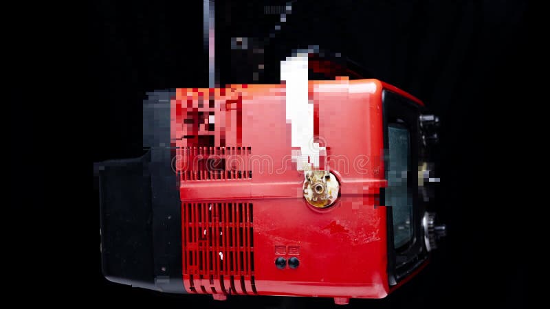 Retro Television with Static on the Screen Stock Video - Video of ...