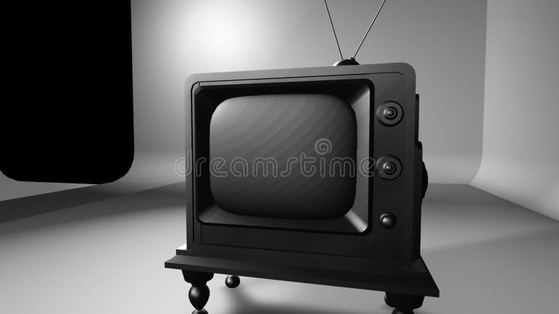 Retro Television in Studio Setting Stock Video - Video of digital, room ...