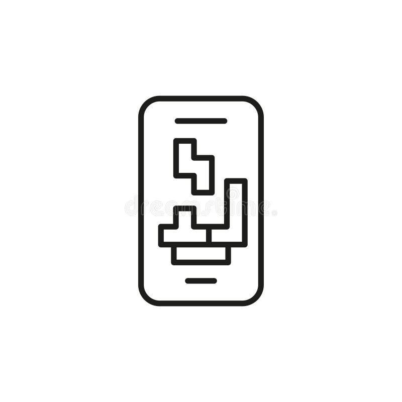 Retro Tetris Game Console Icon Stock Vector Illustration Of Retro Equipment 320825653