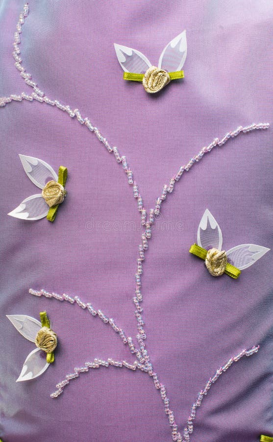 Retro Texture Baby Dress Beaded Stock Image - Image of flower, lace ...