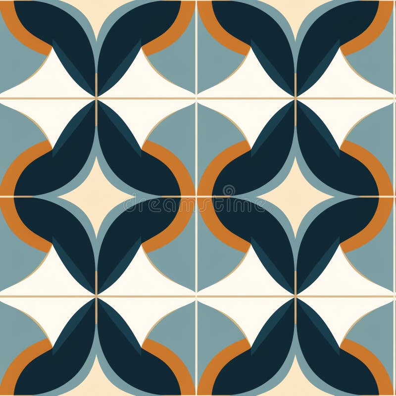Retro Tile Pattern for Decoration Stock Illustration - Illustration of ...