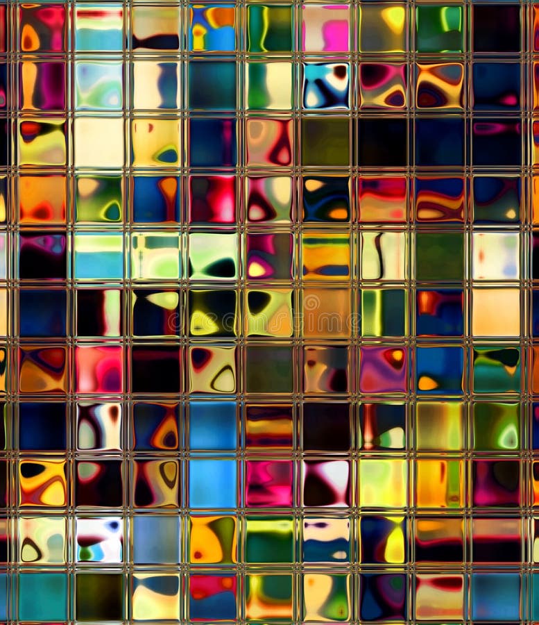 Random Square Multicolor Pattern Stock Photo - Image of light ...