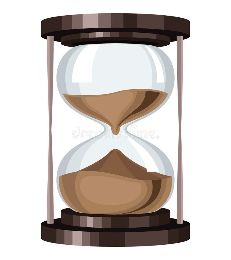 Retro timer hourglass stock vector. Illustration of countdown - 232580556