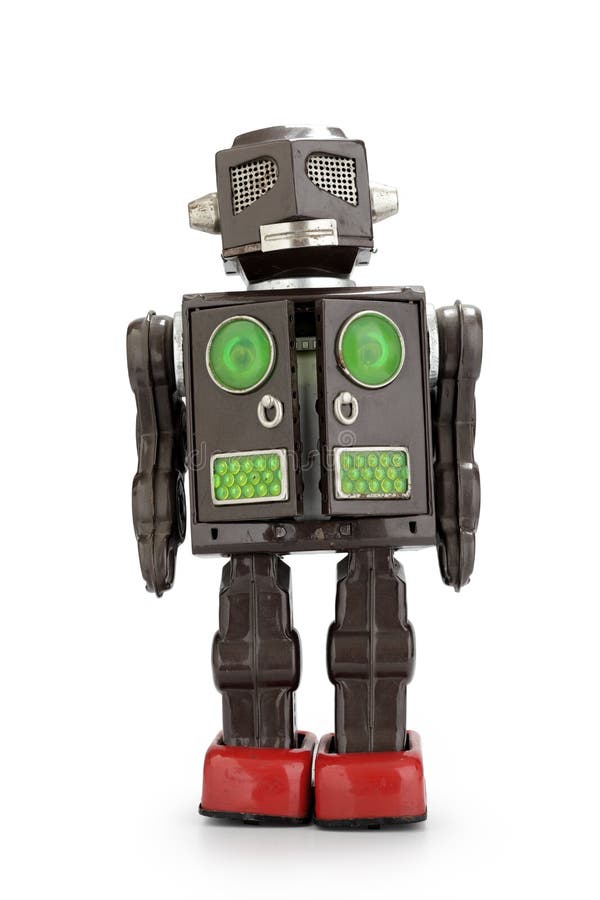 Golden toy robot stock photo. Image of toys, retro, golden - 571028