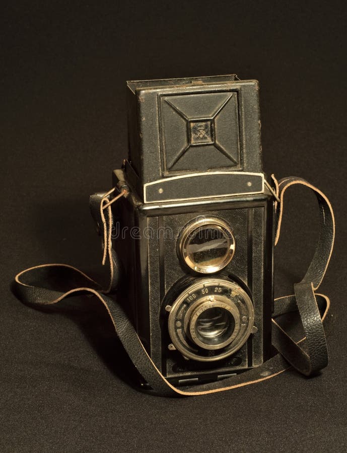 Retro TLR (Twin-lens Reflex) Photo Camera Stock Photo - Image of film ...
