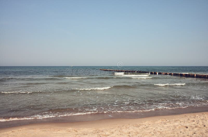 Picture of a Seascape on a Cloudless Day Stock Photo - Image of ocean ...