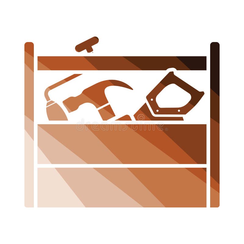 Retro tool box icon stock vector. Illustration of collection - 145505493
