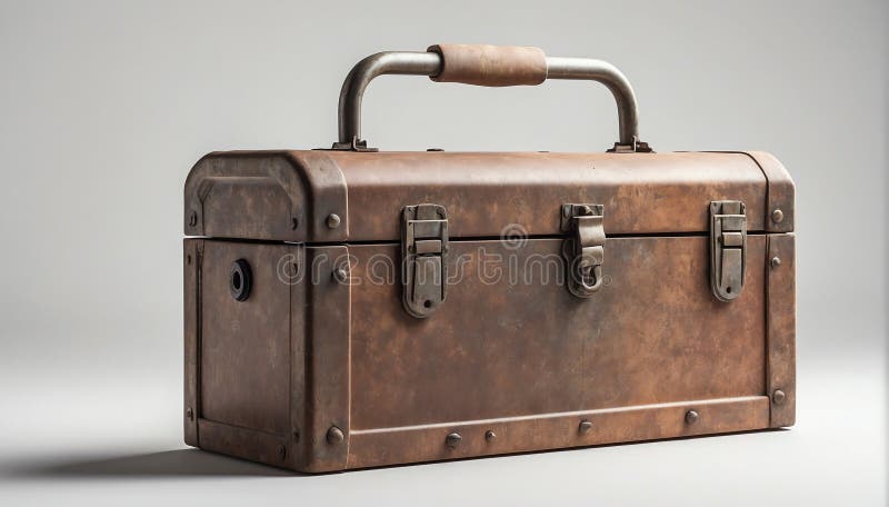 Retro Toolbox on Plain White Ai Generated Stock Illustration ...